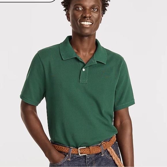 J. Crew | Shirts | J Crew Classic Pique Polo Shirt Deep Alpine Green ...